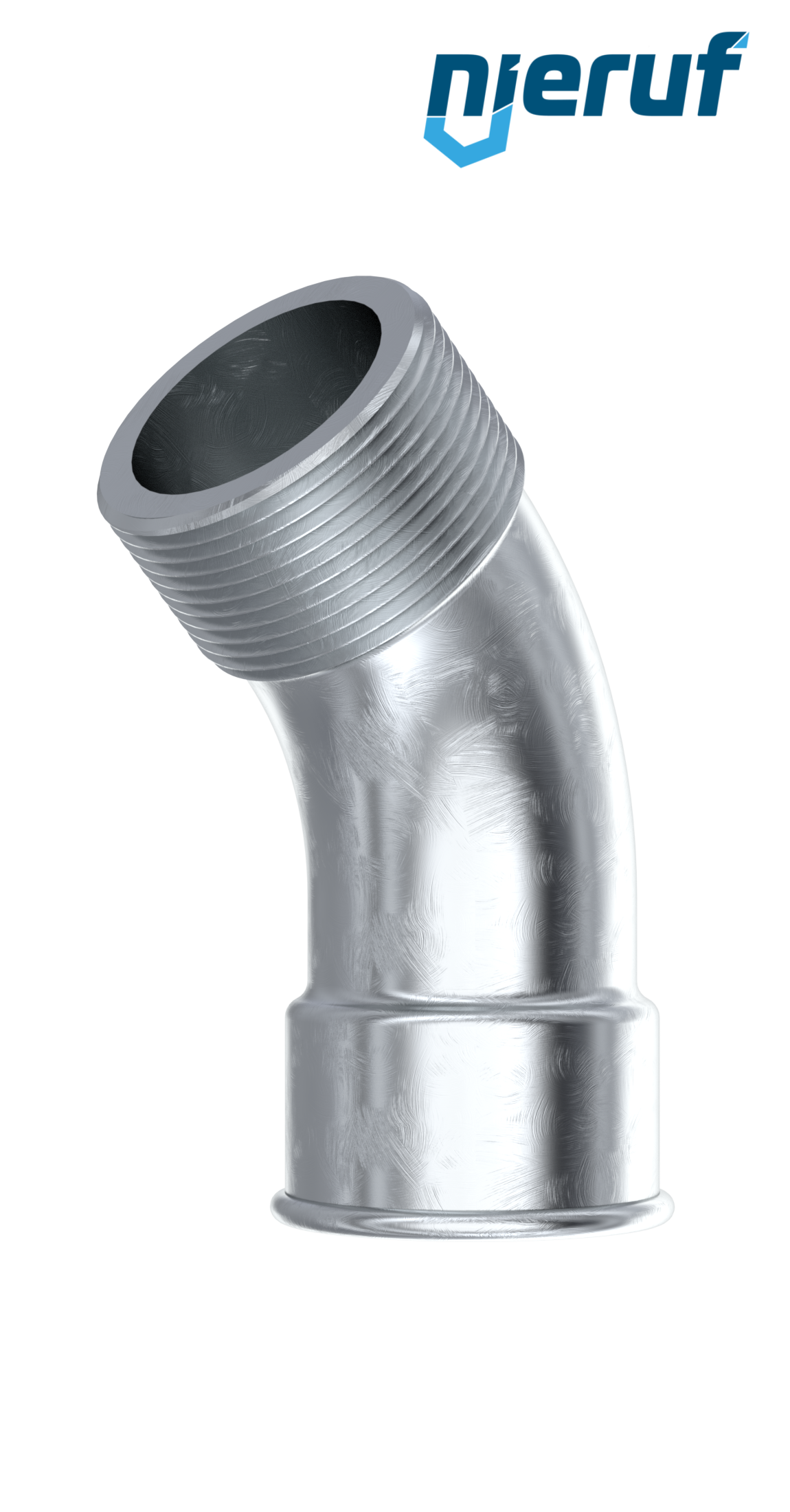 Bogen Nr. 40, Temperguss verzinkt 1/2" Zoll